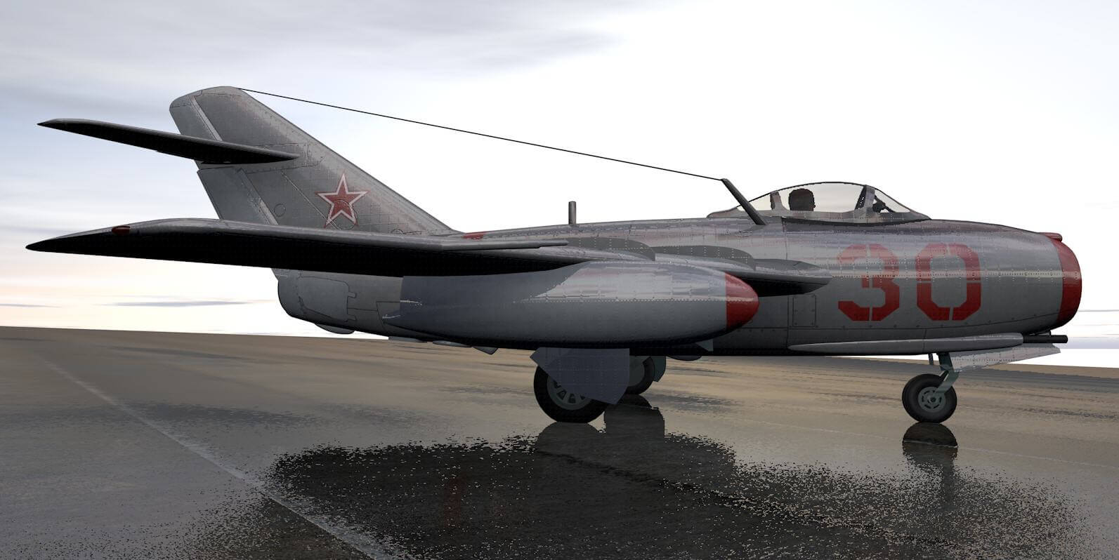 Mikoyan-Gurevich MIG-15 Fagot 3D Model by ChipBassChaos