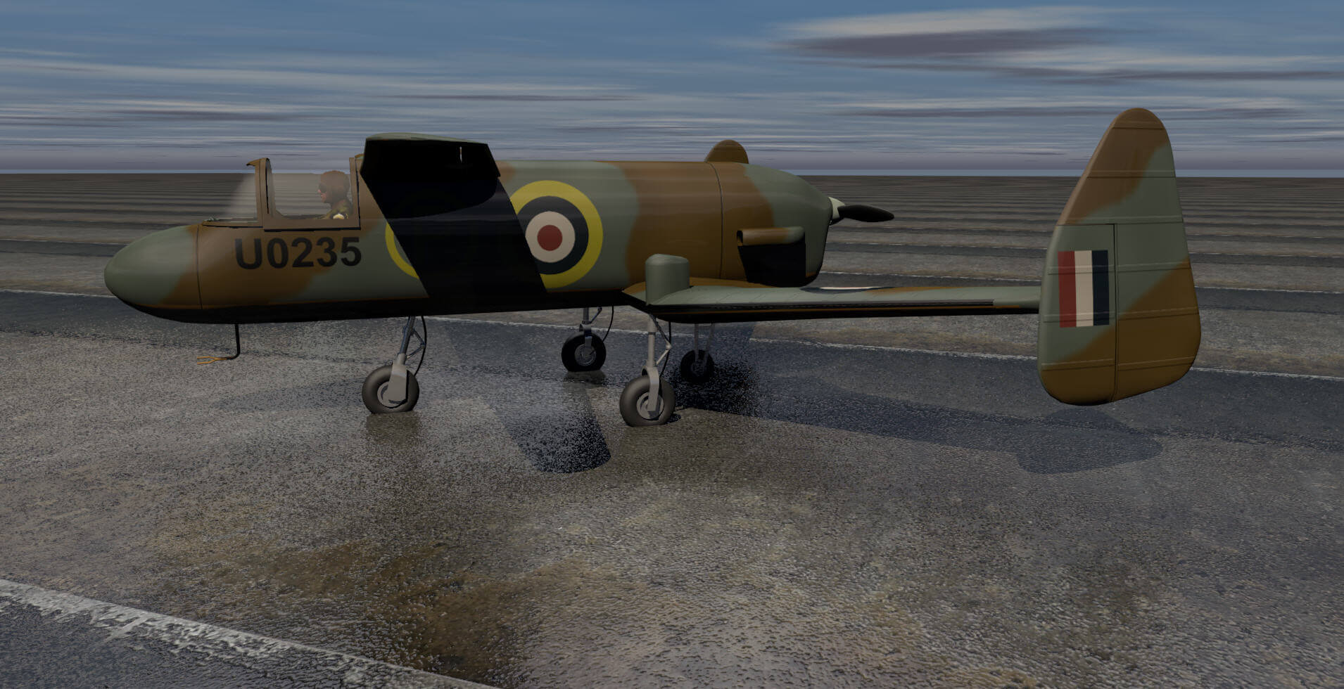 Miles M.35 Libellula - 3D Model by ChipBassChaos