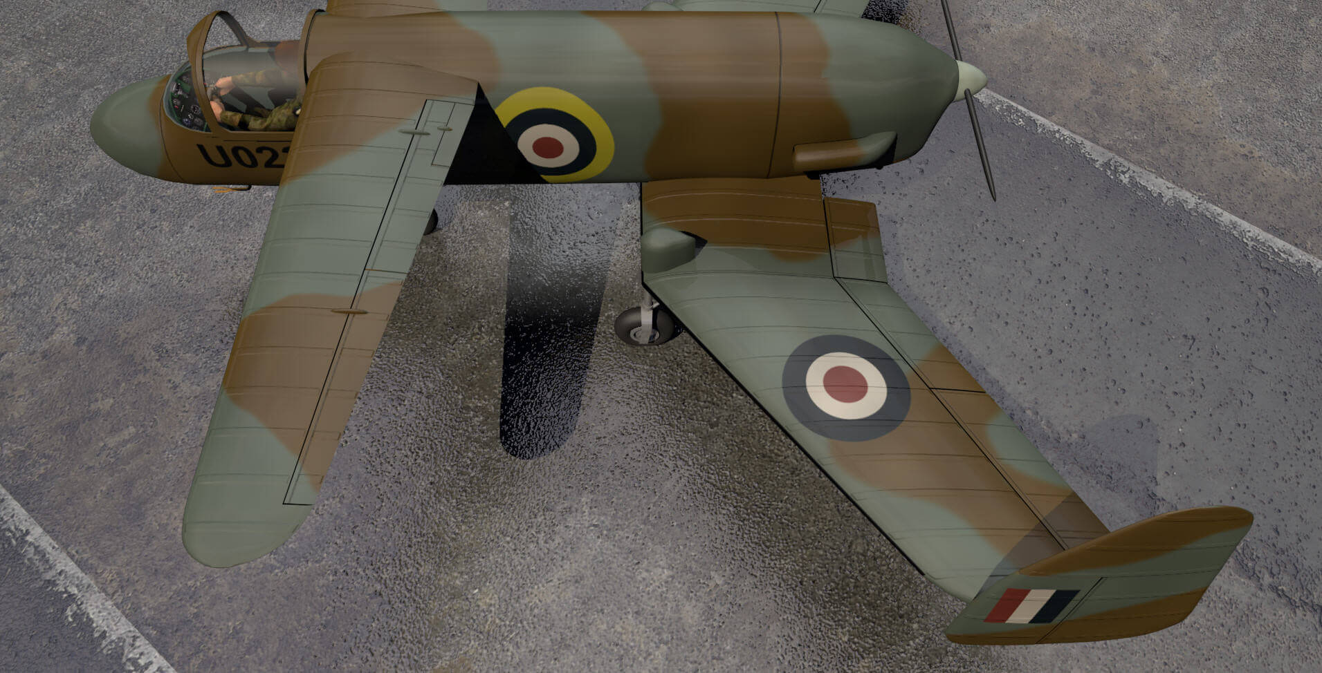 Miles M.35 Libellula - 3D Model by ChipBassChaos