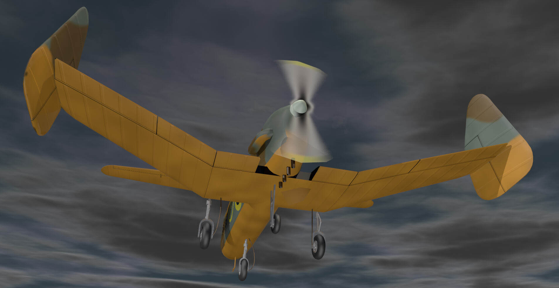 Miles M.35 Libellula - 3D Model by ChipBassChaos