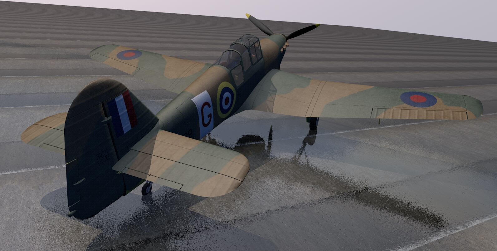 Miles M-9a Master Mk-1 3D Model by ChipBassChaos