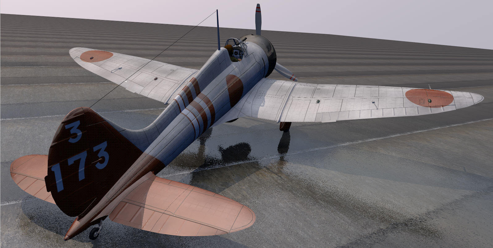 Mitsubishi A5M2 Claude - 3D Model by ChipBassChaos