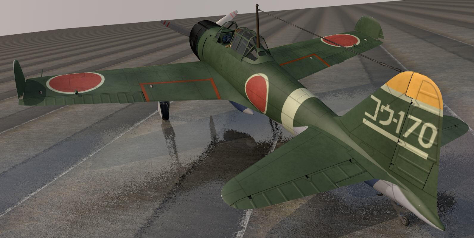 Mitsubishi A6M2 Zero (Zeke) - 3D Model by ChipBassChaos