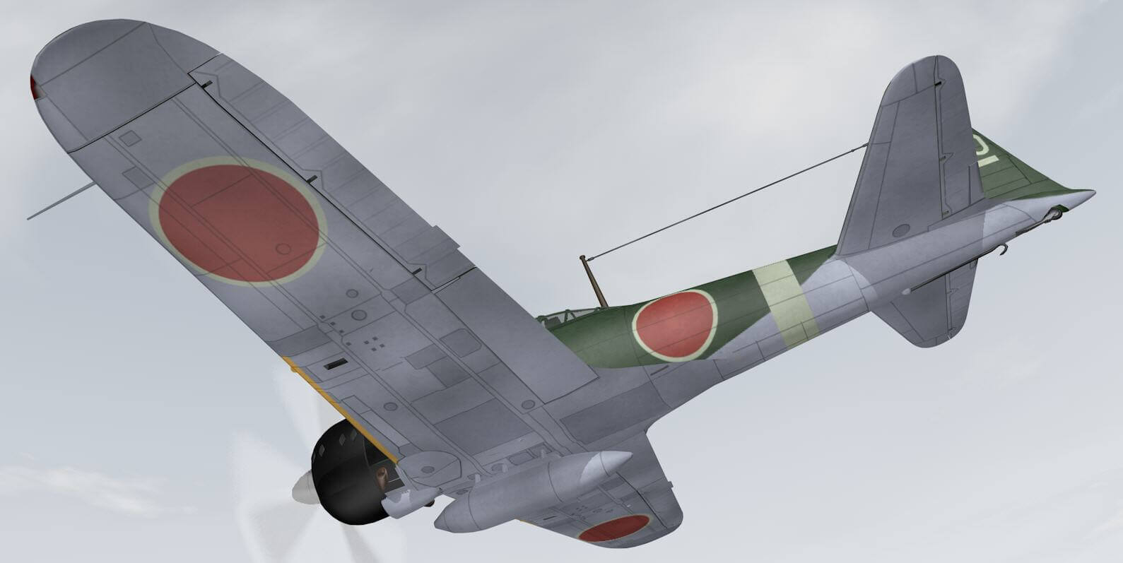 Mitsubishi A6M2 Zero (Zeke) - 3D Model by ChipBassChaos