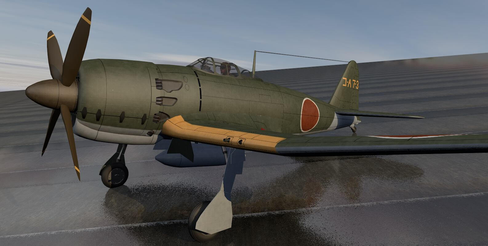 Mitsubishi A7M1 Reppu (SAM) - 3D Model by ChipBassChaos