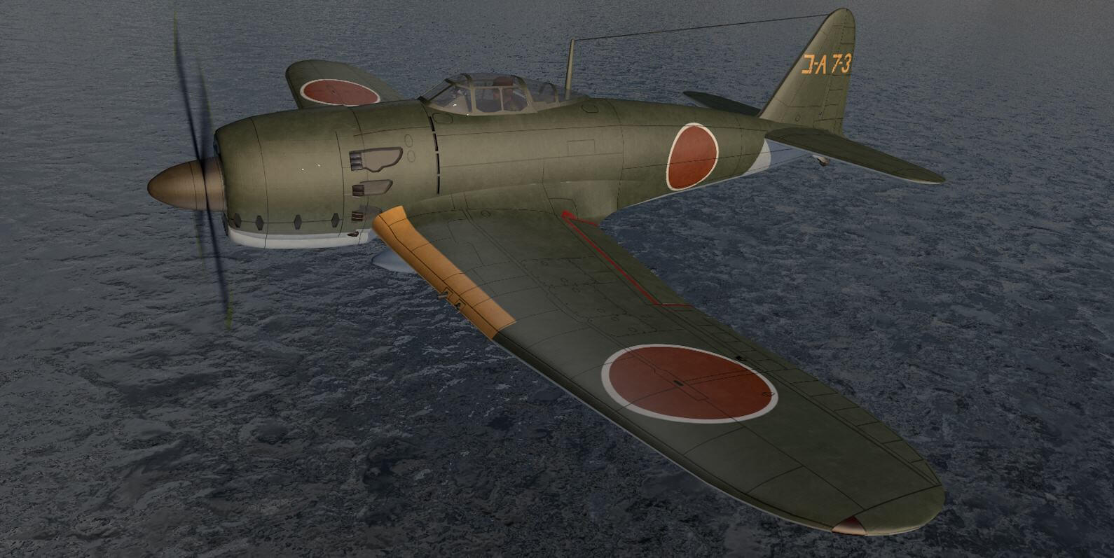 Mitsubishi A7M1 Reppu (SAM) - 3D Model by ChipBassChaos