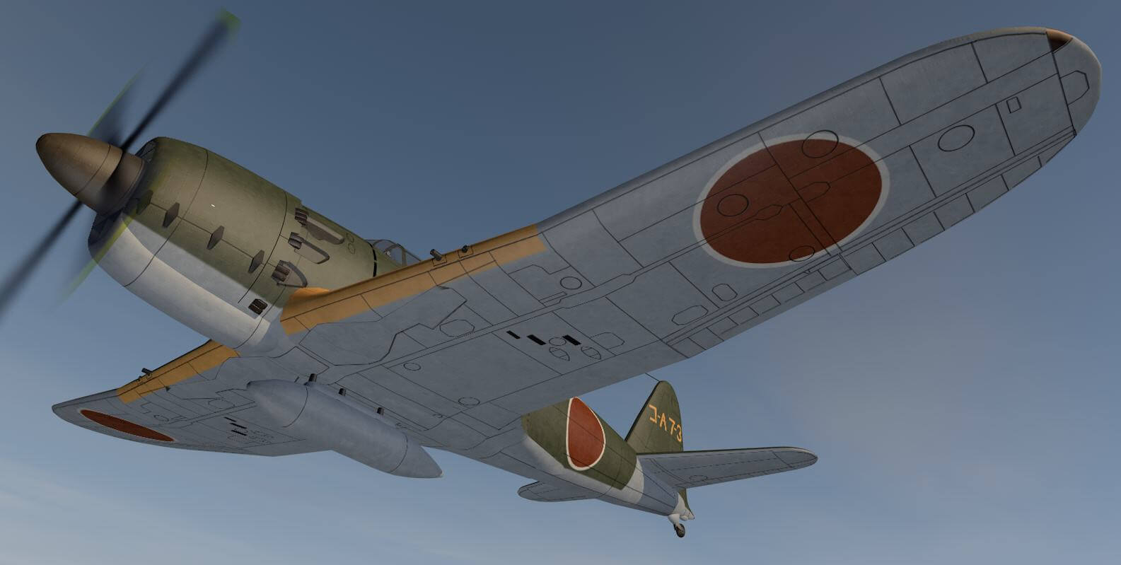 Mitsubishi A7M1 Reppu (SAM) - 3D Model by ChipBassChaos