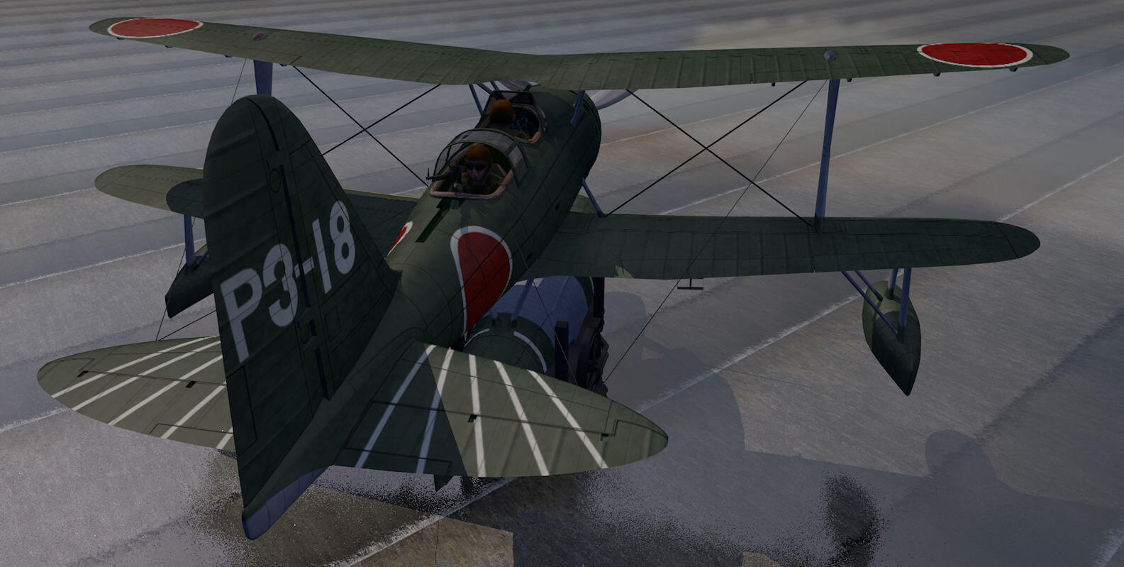 Mitsubishi F1M2 Zerokan (Pete) - 3D Model by ChipBassChaos