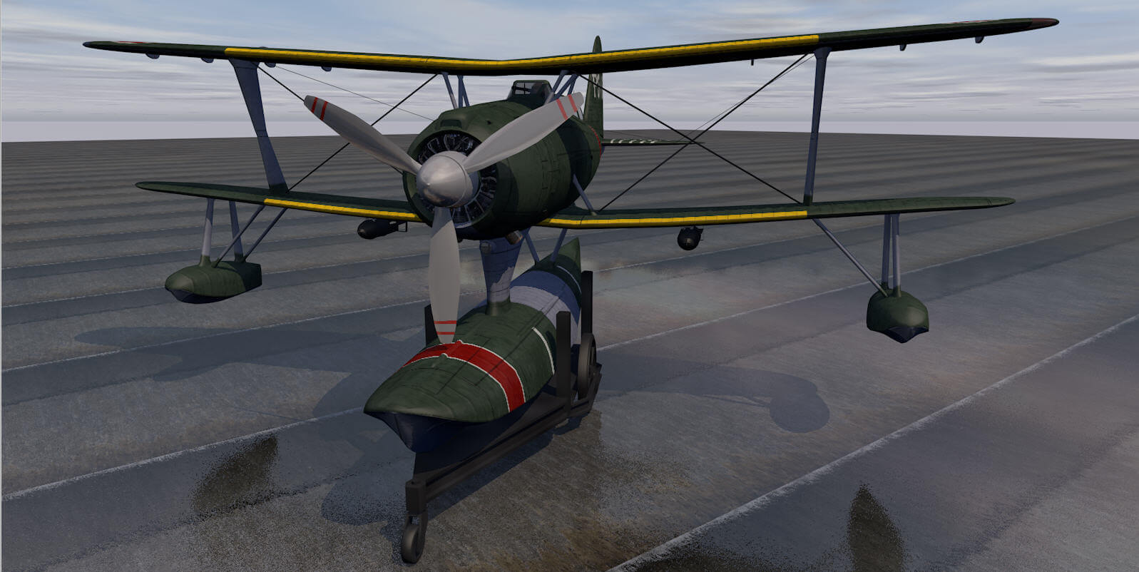 Mitsubishi F1M2 Zerokan (Pete) - 3D Model by ChipBassChaos