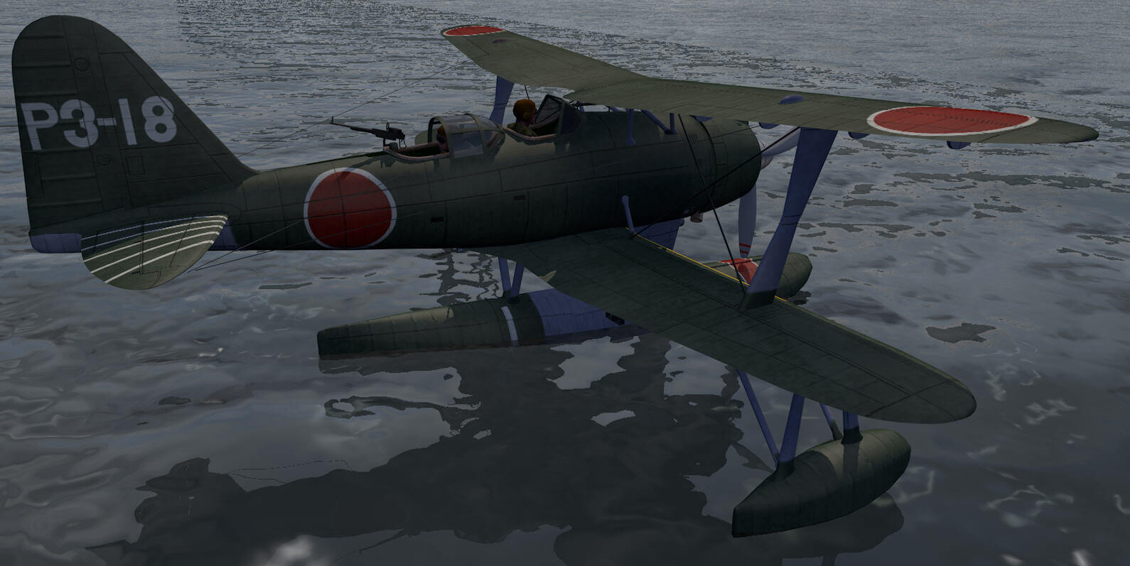 Mitsubishi F1M2 Zerokan (Pete) - 3D Model by ChipBassChaos