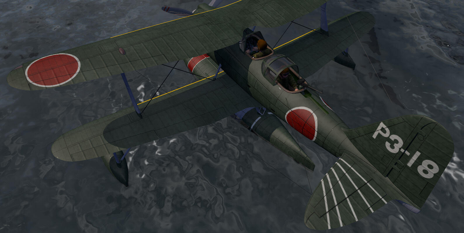 Mitsubishi F1M2 Zerokan (Pete) - 3D Model by ChipBassChaos