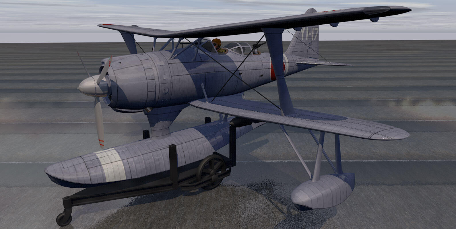 Mitsubishi F1M2 Zerokan (Pete) - 3D Model by ChipBassChaos