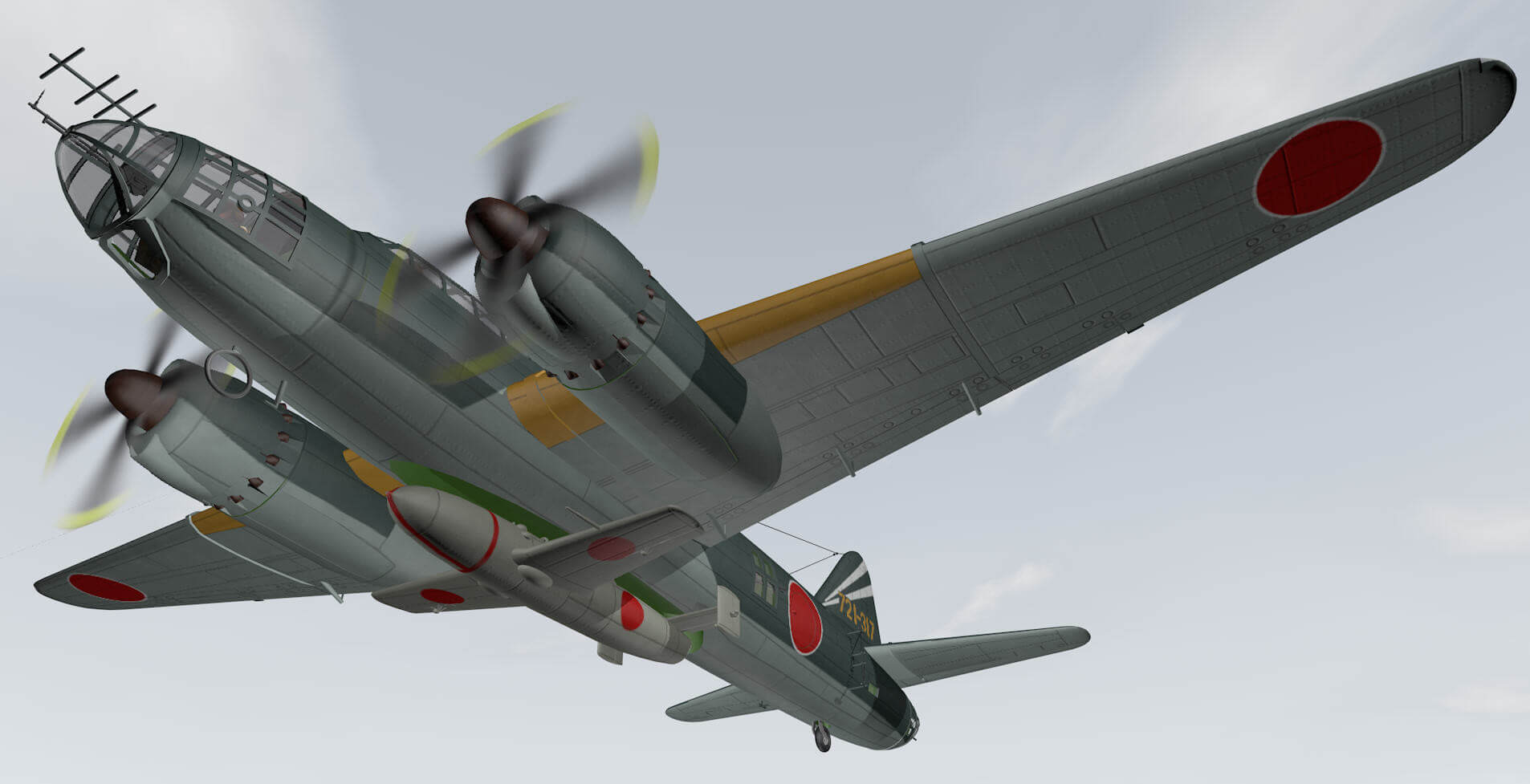 Mitsubishi G4M2 Betty2 - 3D Model by ChipBassChaos