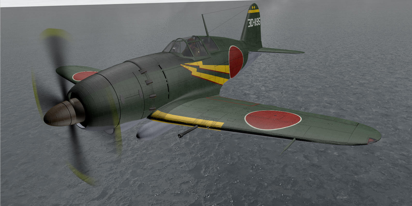 Mitsubishi J2M3 Raiden (Jack) - 3D Model by ChipBassChaos