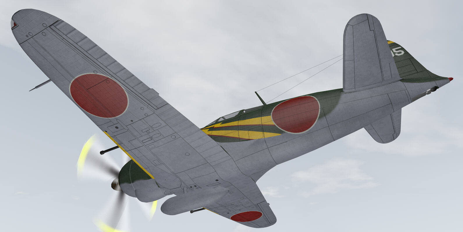 Mitsubishi J2M3 Raiden (Jack) - 3D Model by ChipBassChaos