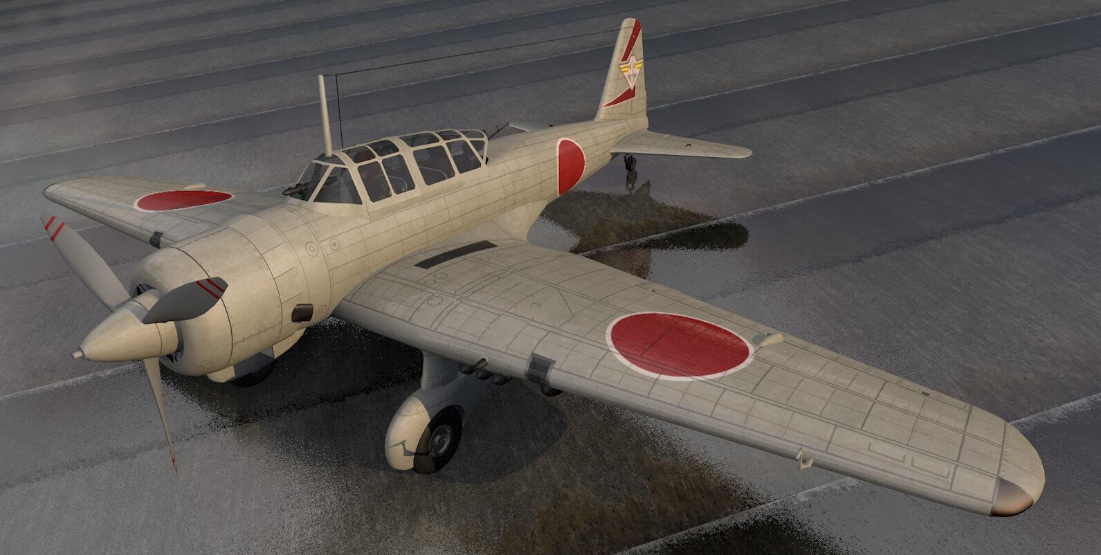 Mitsubishi Ki-51 Type 99 Sonia 3D Model by ChipBassChaos