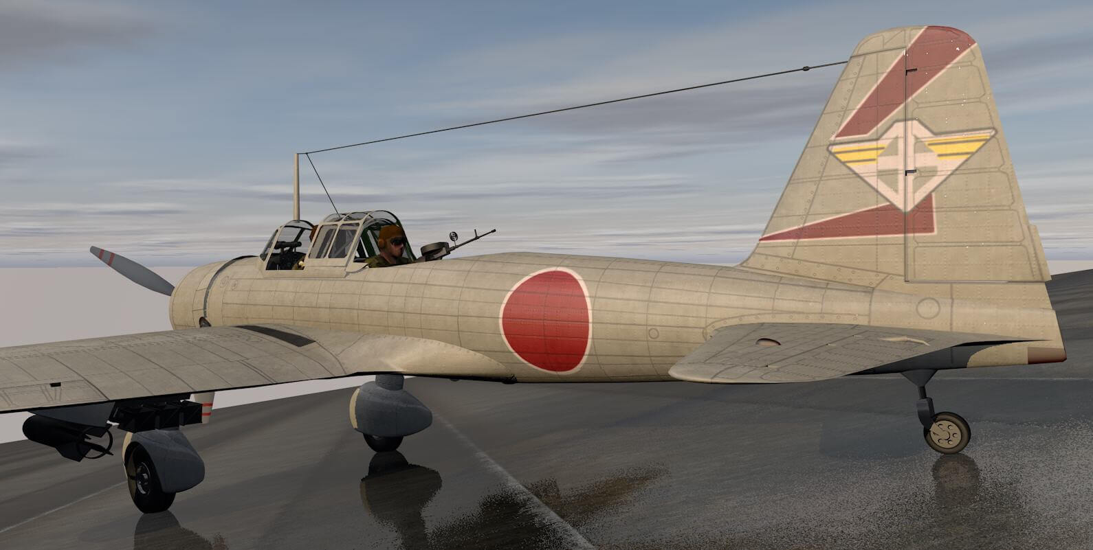 Mitsubishi Ki-51 Type 99 Sonia 3D Model by ChipBassChaos