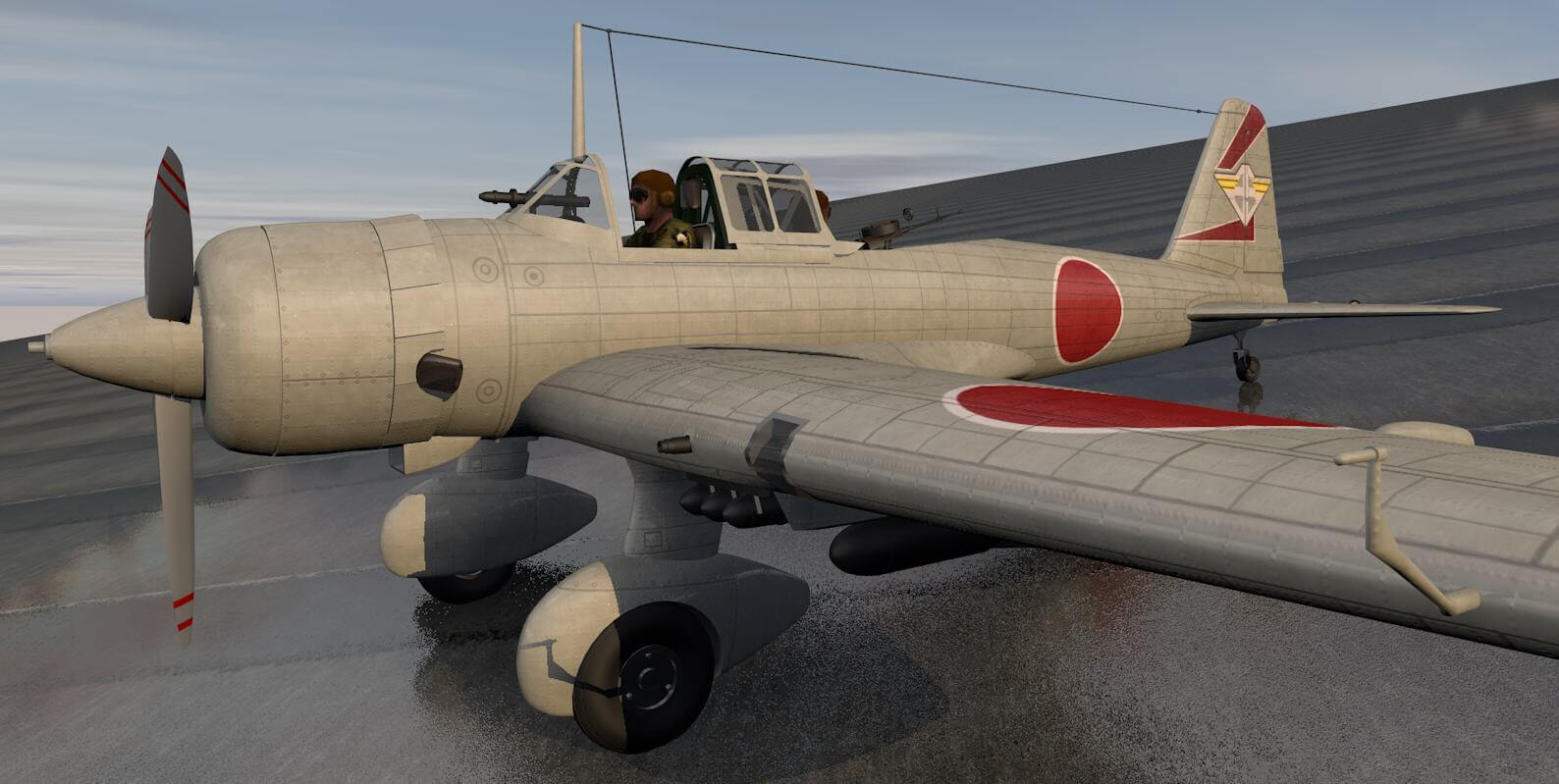 Mitsubishi Ki-51 Type 99 Sonia 3D Model by ChipBassChaos
