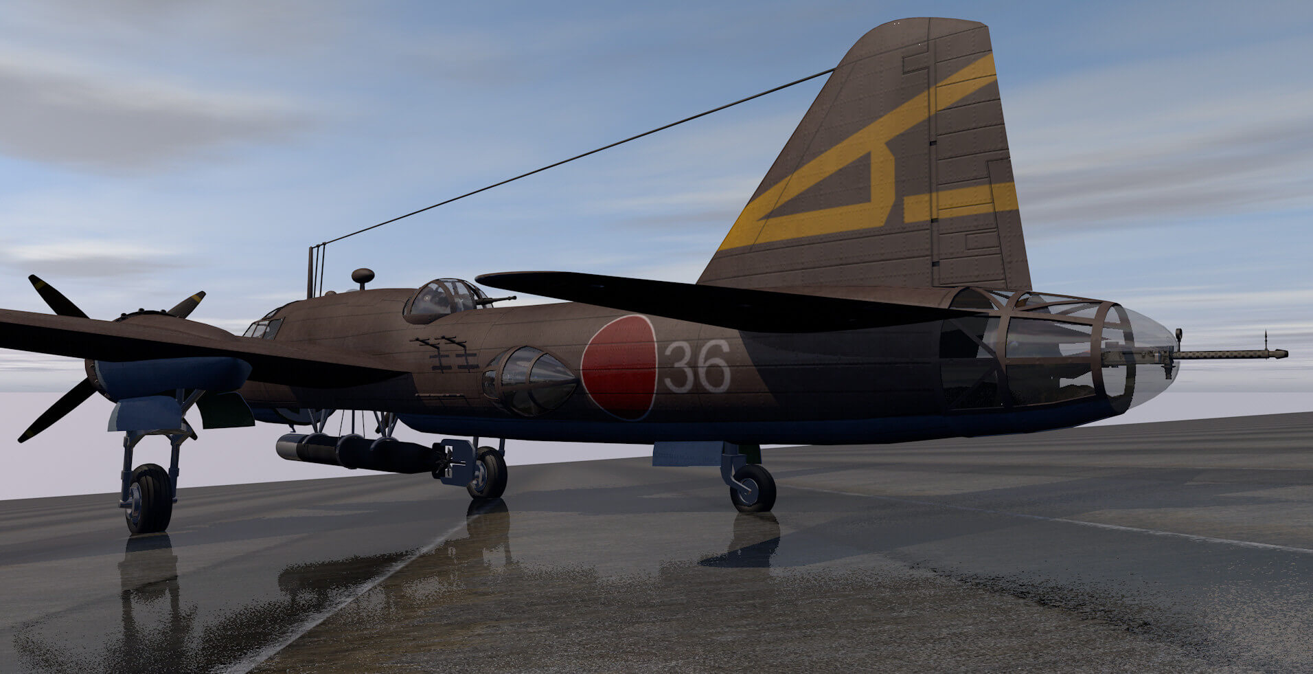 Mitsubishi Ki-67 Hiryu (Peggy) 3D Model by ChipBassChaos
