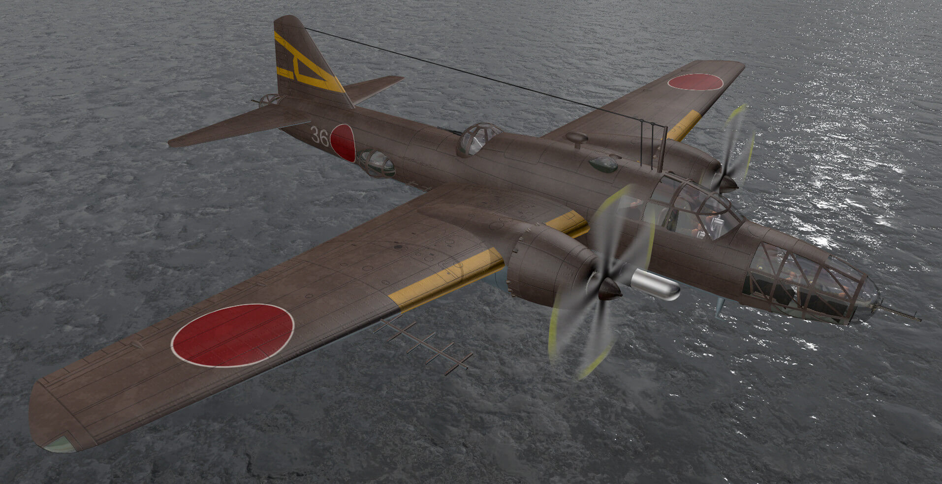 Mitsubishi Ki-67 Hiryu (Peggy) 3D Model by ChipBassChaos