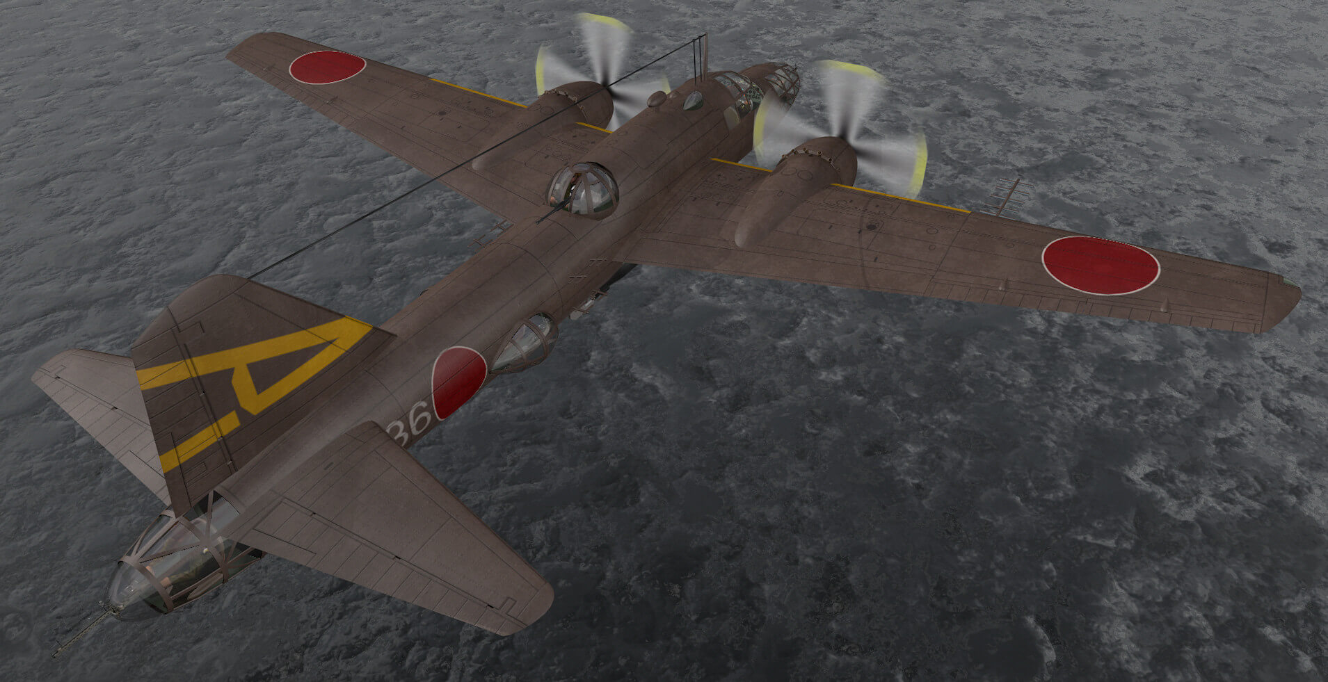 Mitsubishi Ki-67 Hiryu (Peggy) 3D Model by ChipBassChaos