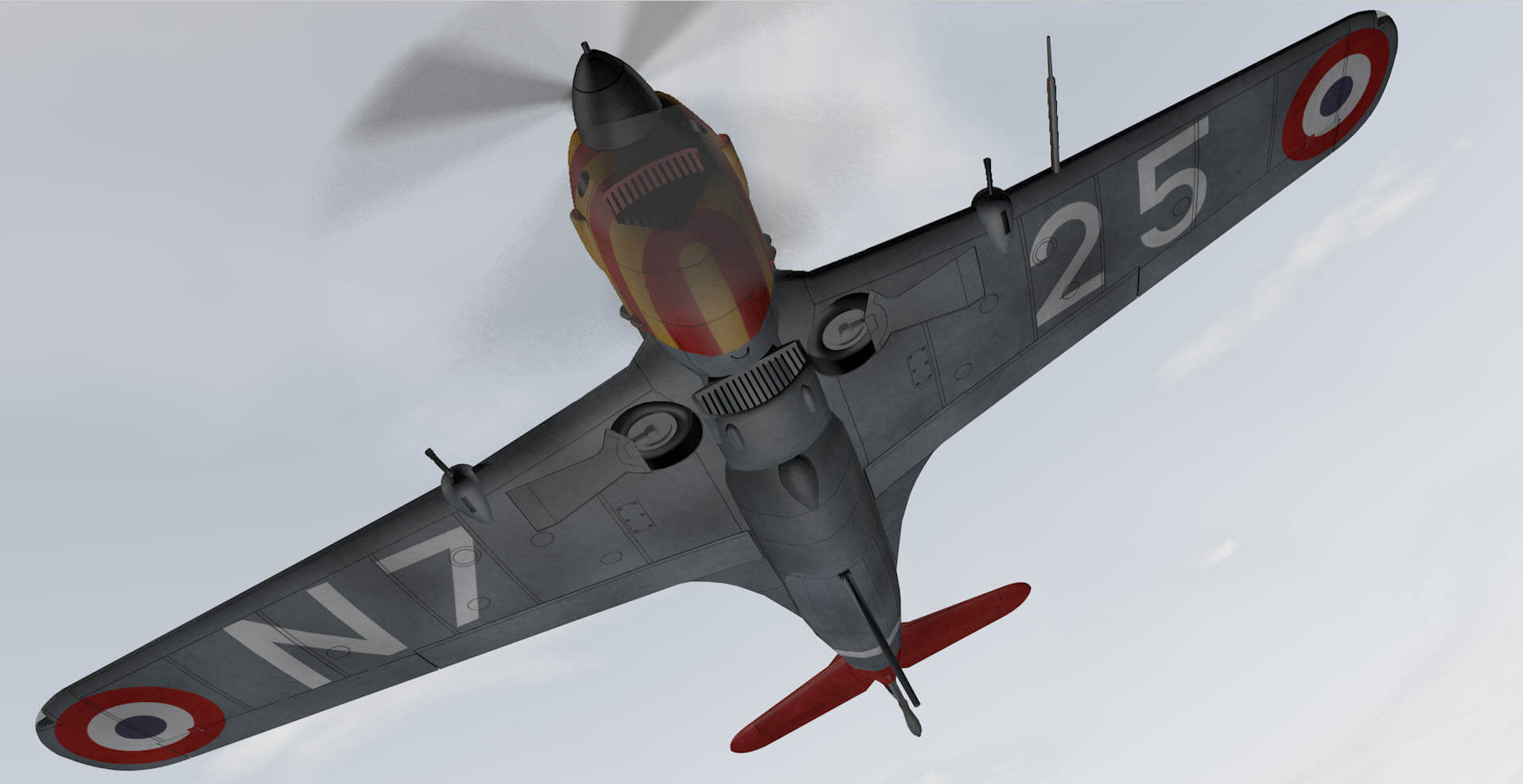 Morane Saulnier Ms-406 C1 3D Model by ChipBassChaos