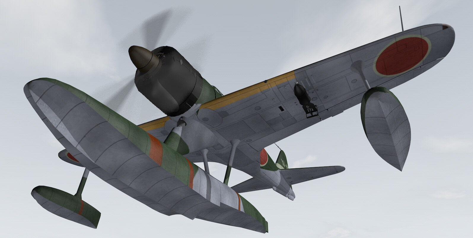 Nakajima A6M2-N Rufe 3D Model by ChipBassChaos