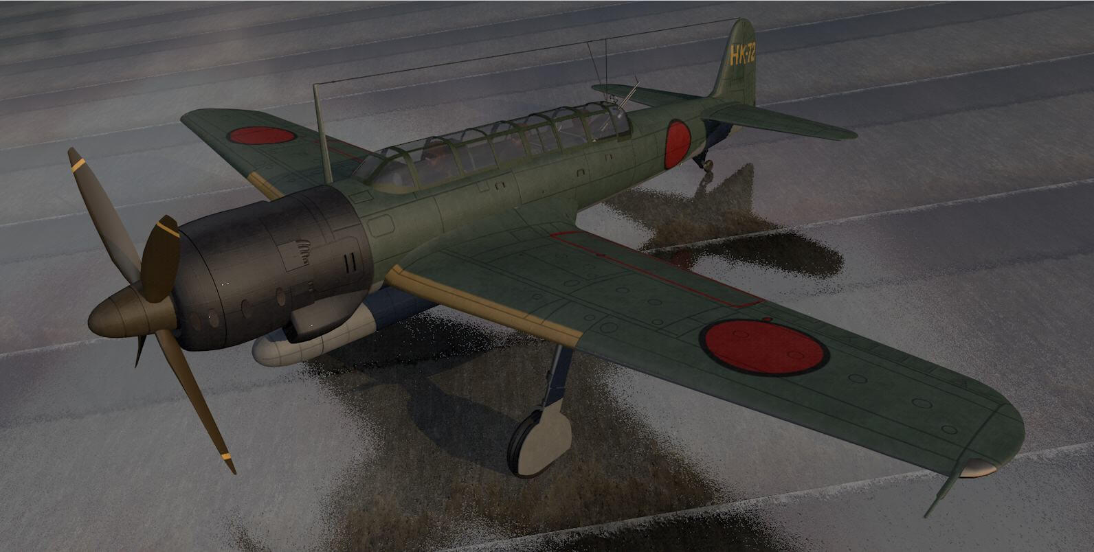 Nakajima C6N1 Saiun (Myrt) - 3D Model by ChipBassChaos
