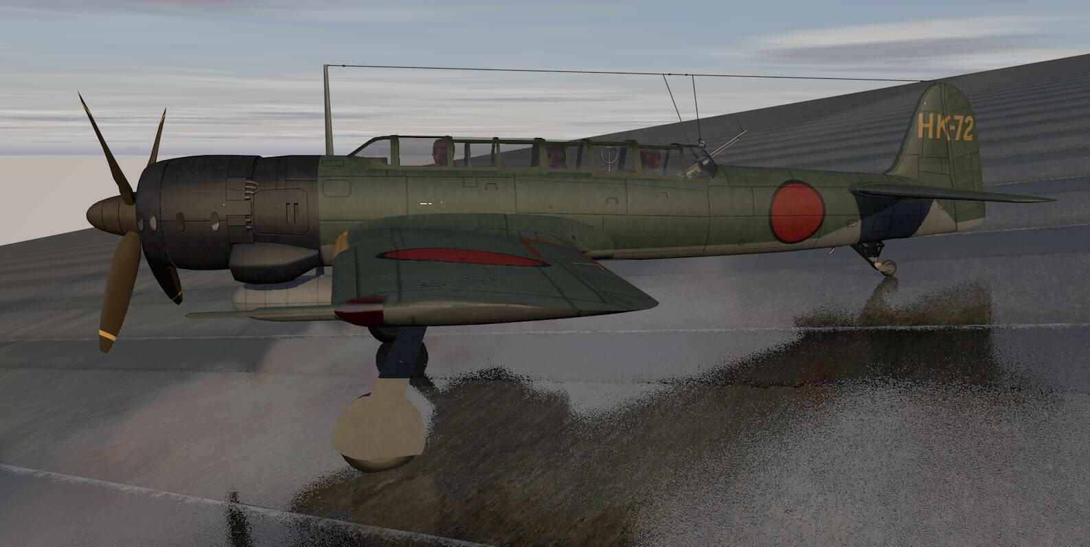 Nakajima C6N1 Saiun (Myrt) - 3D Model by ChipBassChaos