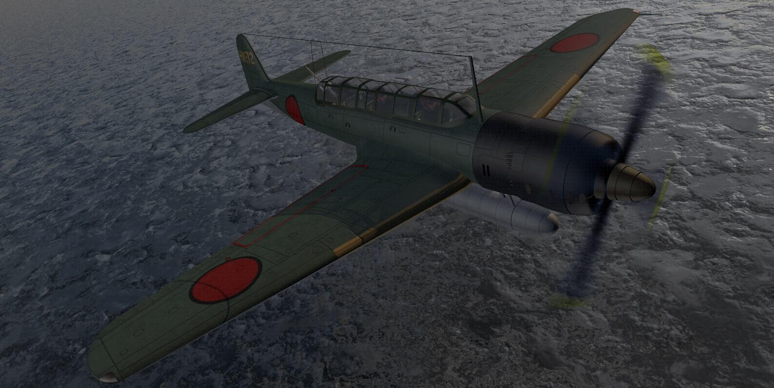 Nakajima C6N1 Saiun (Myrt) - 3D Model by ChipBassChaos