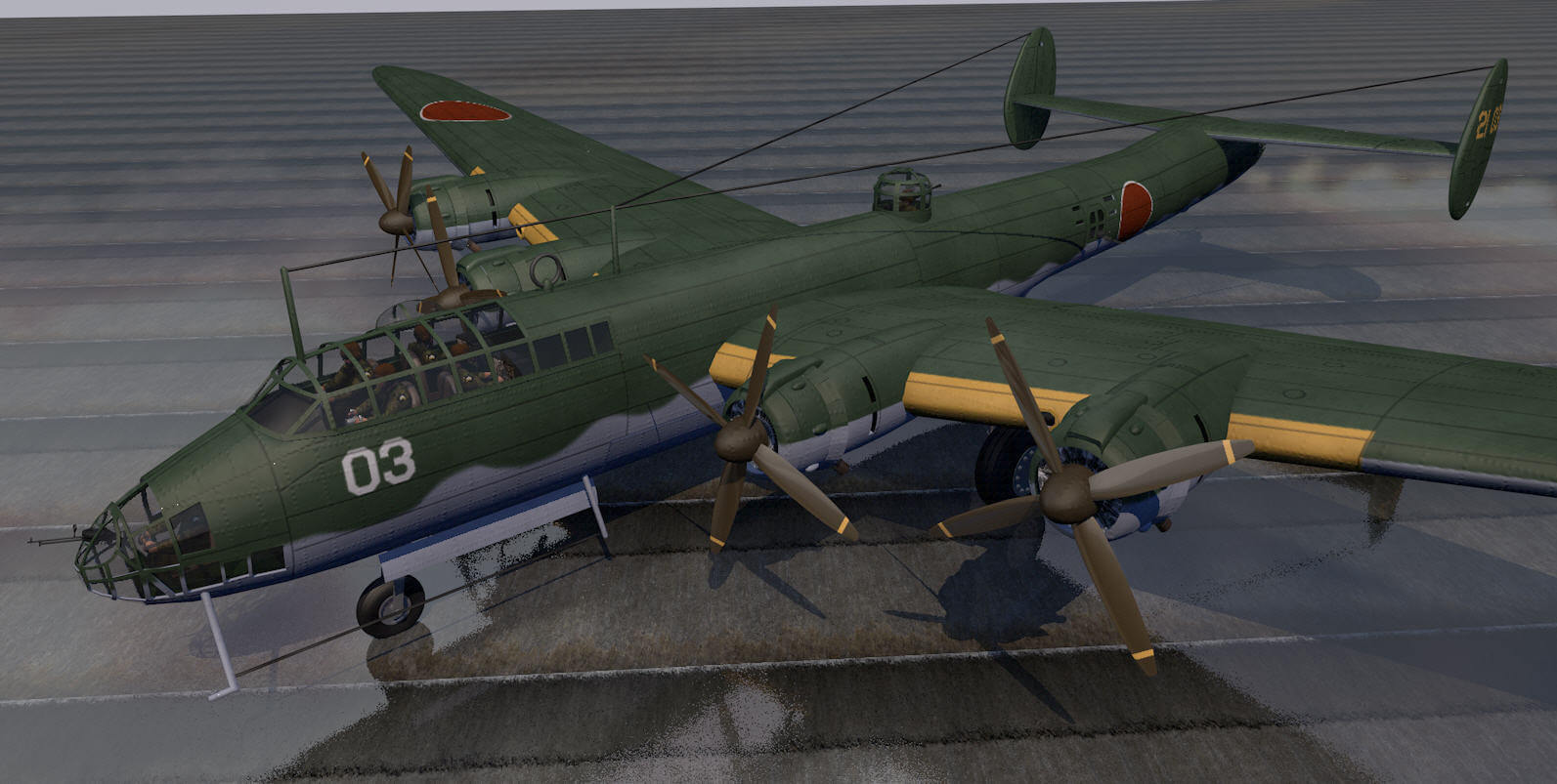 Nakajima G5N2 Shinzan (Liz) - 3D Model by ChipBassChaos