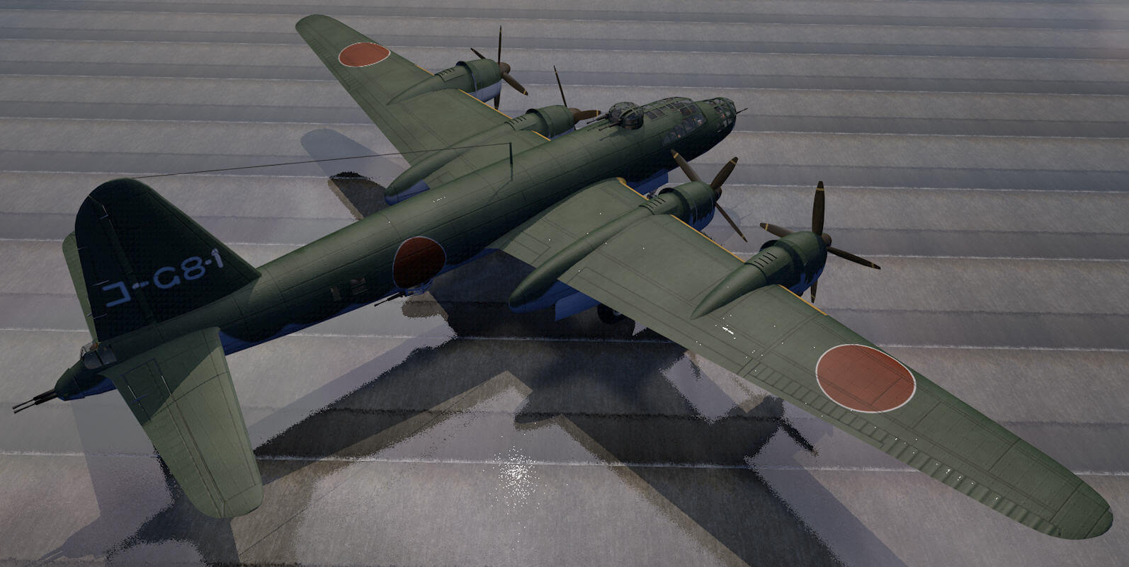 Nakajima G8N1 Renzan (Rita) - 3D Model by ChipBassChaos