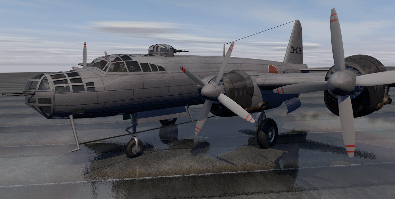 Nakajima G8N1 Renzan (Rita) - 3D Model by ChipBassChaos