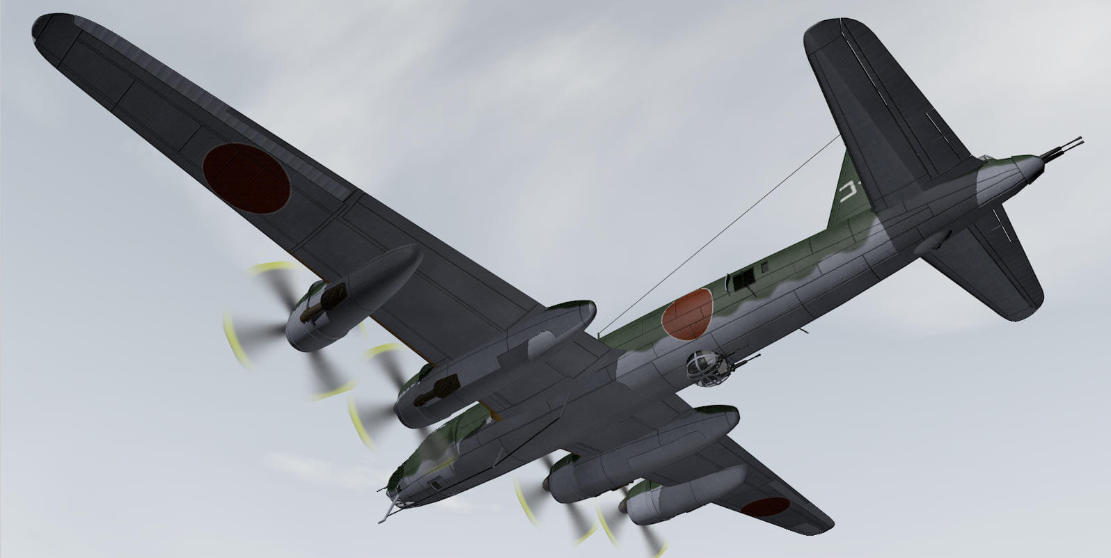 Nakajima G8N1 Renzan (Rita) - 3D Model by ChipBassChaos