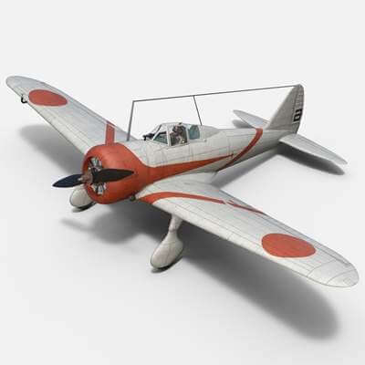 Nakajima Ki-27 Nate 3D Model by ChipBassChaos