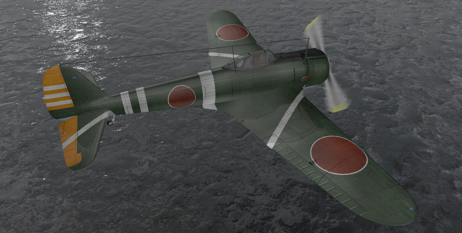 Nakajima Ki-43-1b Hayabusa (Oscar) 3D Model by ChipBassChaos