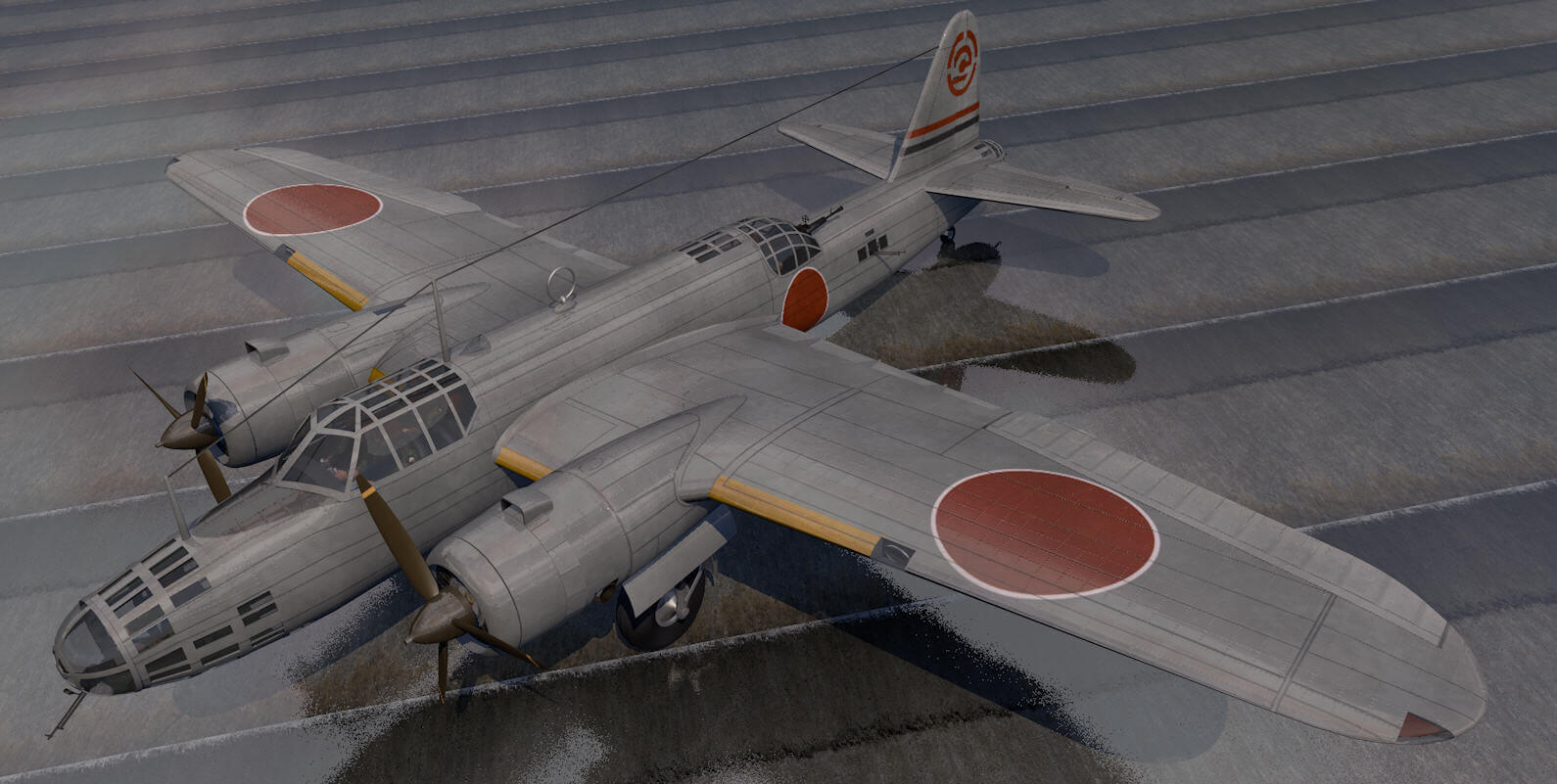 Nakajima Ki-49 Donryu (Helen) 3D Model by ChipBassChaos