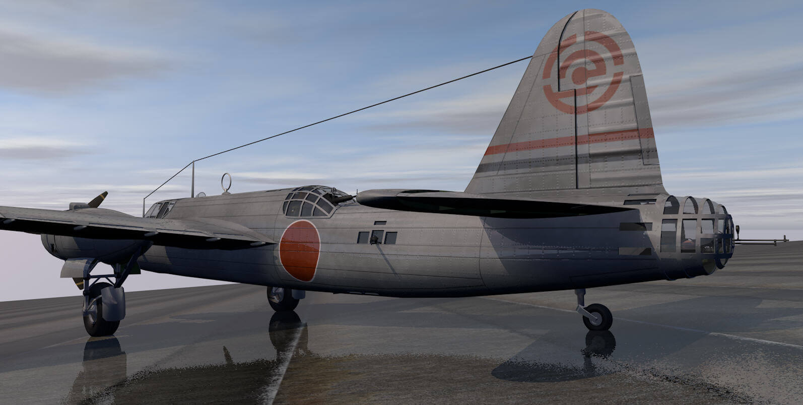Nakajima Ki-49 Donryu (Helen) 3D Model by ChipBassChaos