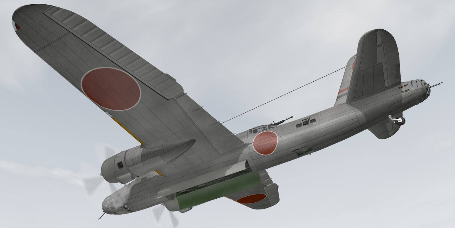 Nakajima Ki-49 Donryu (Helen) 3D Model by ChipBassChaos