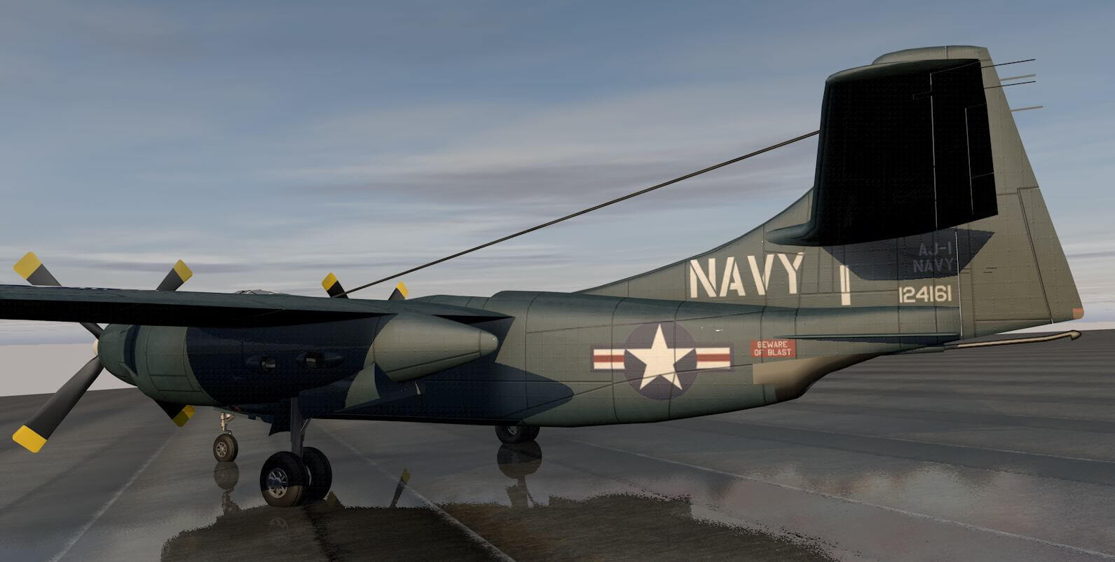 North American AJ-1 Savage 3D Model by ChipBassChaos