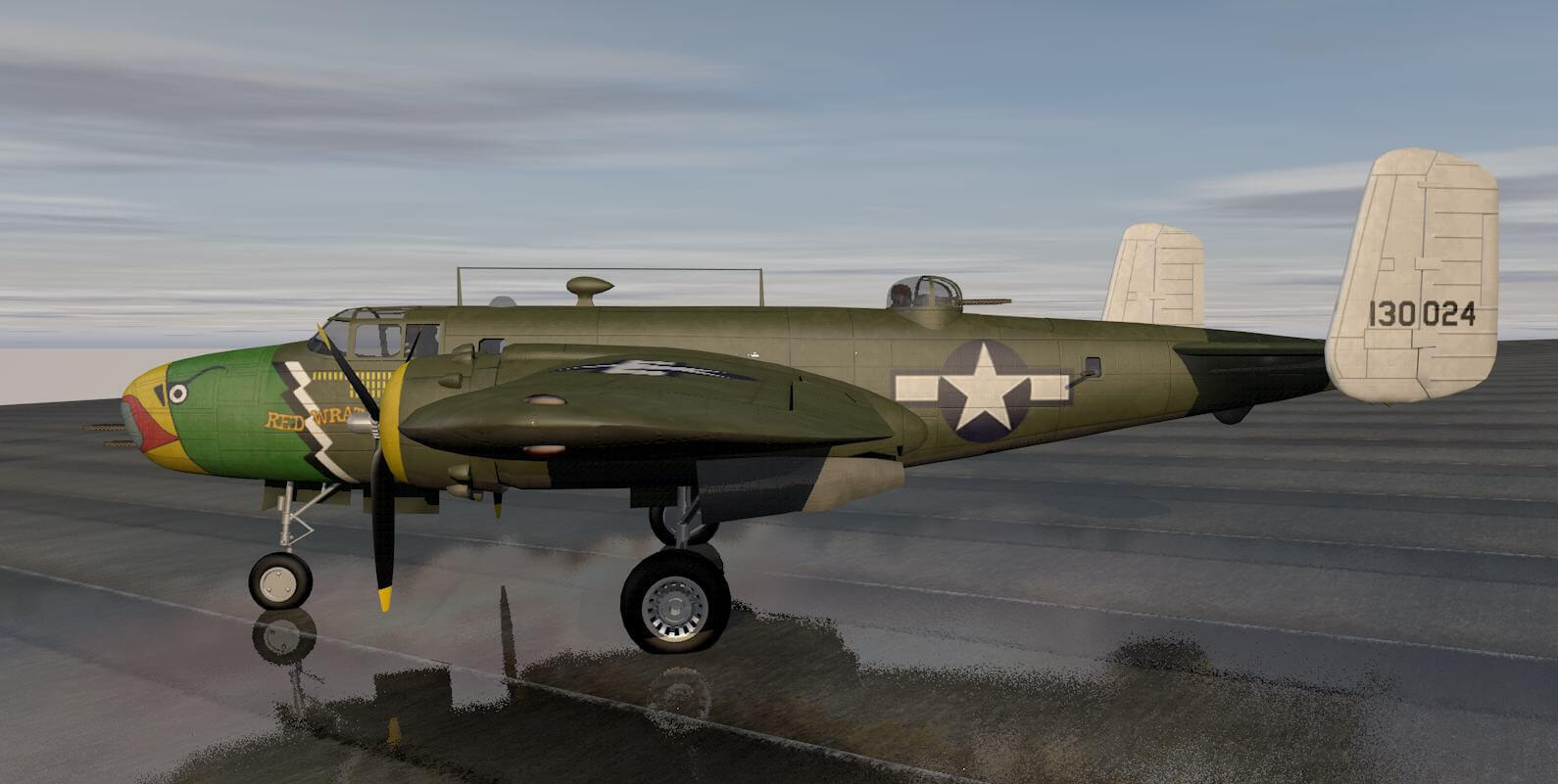 North American B-25D-1 Mitchell Strafer 3D Model by ChipBassChaos