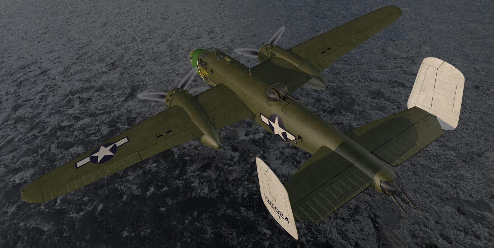 North American B-25D-1 Mitchell Strafer 3D Model by ChipBassChaos