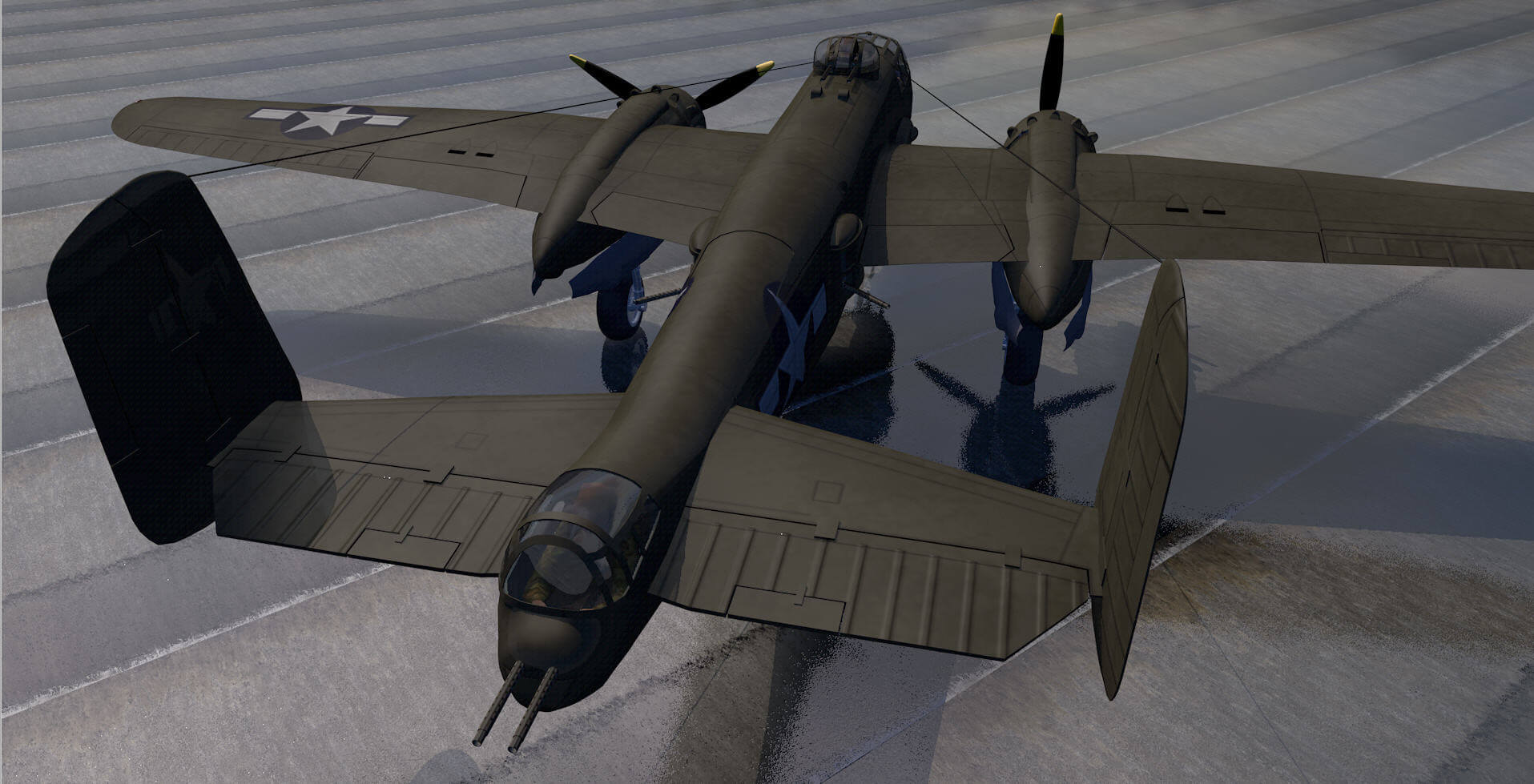 North American B-25H Mitchell 3D Model by ChipBassChaos