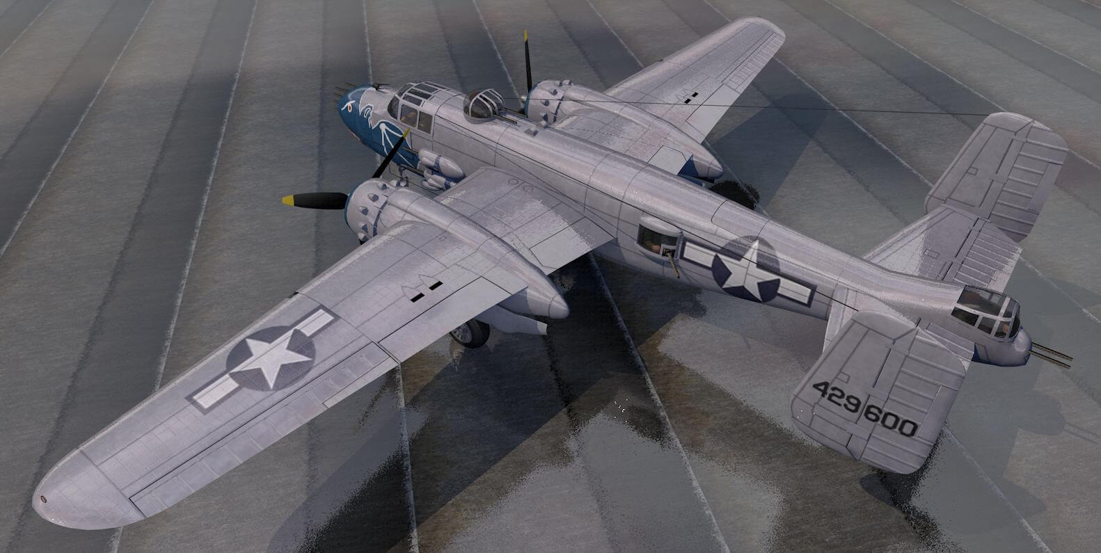 North American B-25J Mitchell - The Strafer 3D Model by ChipBassChaos