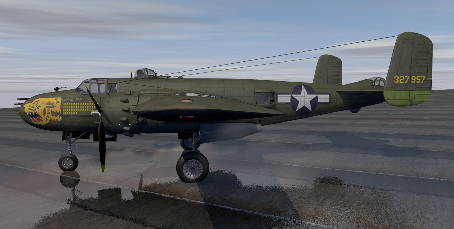 North American B-25J Mitchell - The Strafer 3D Model by ChipBassChaos