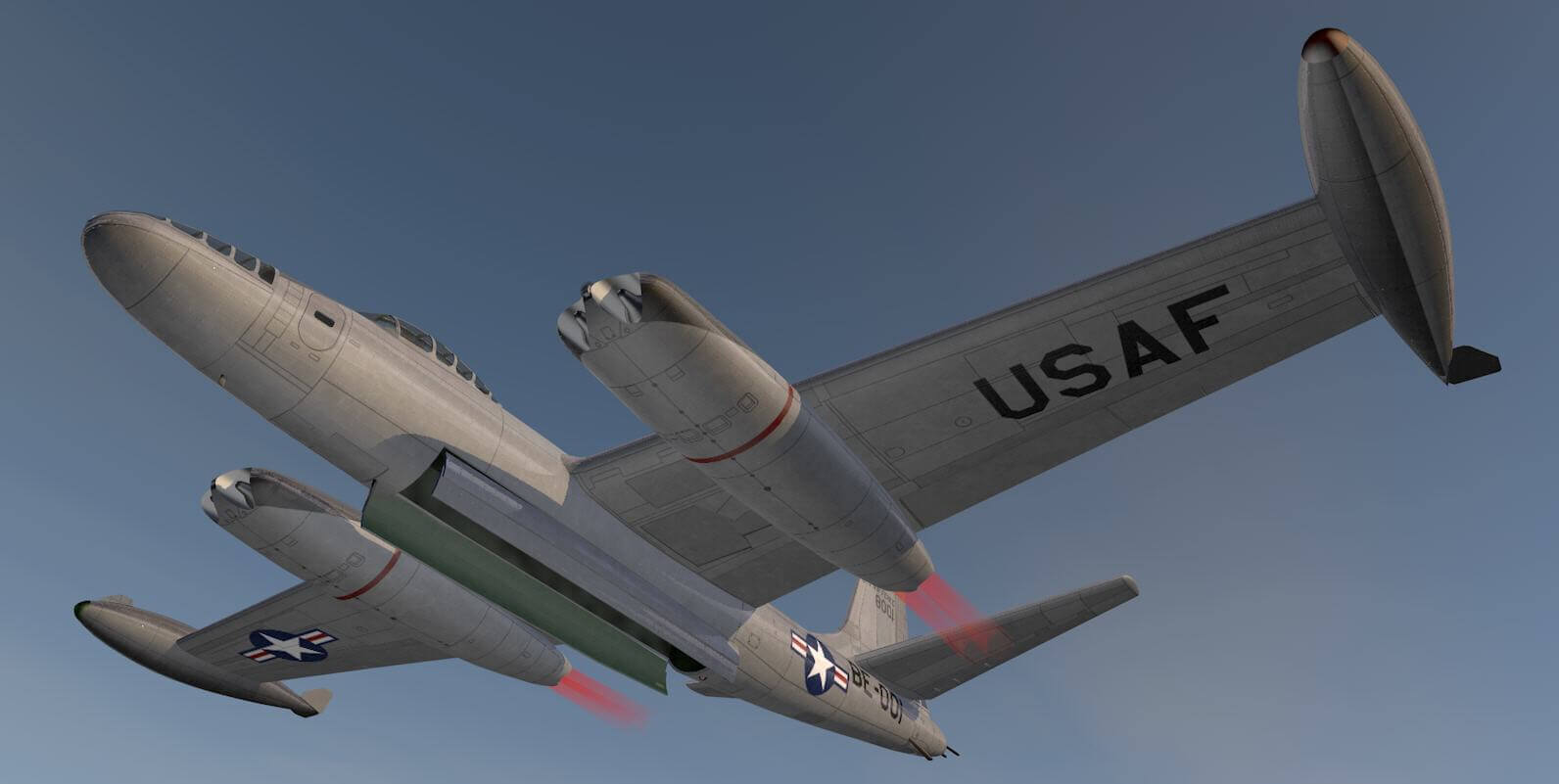 North American B-45 Tornado 3D Model by ChipBassChaos