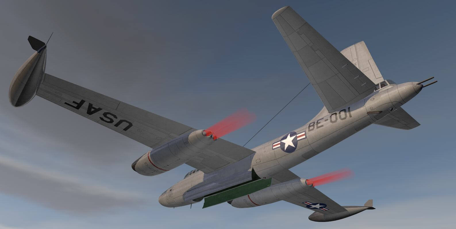 North American B-45 Tornado 3D Model by ChipBassChaos