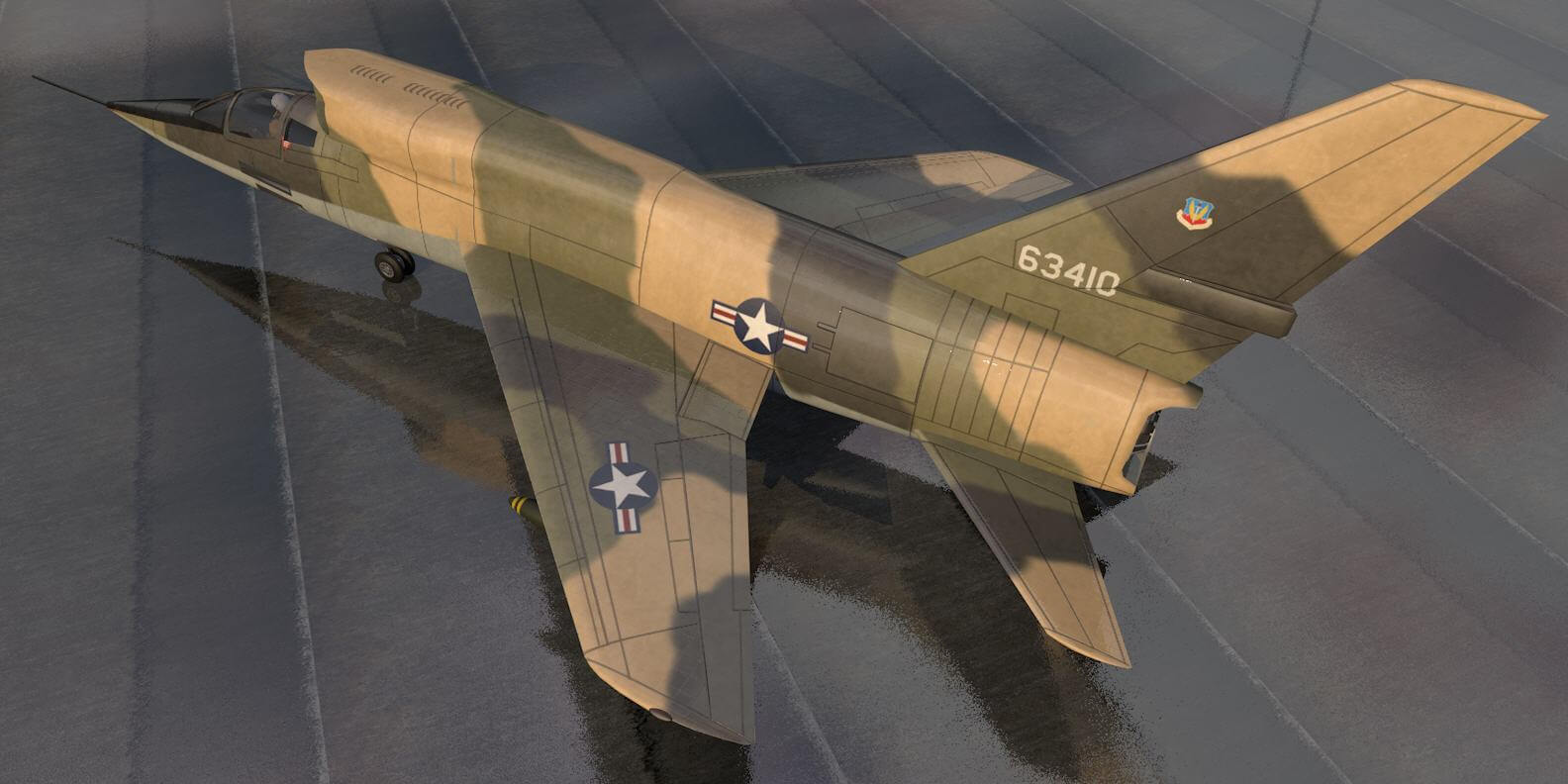 North American F-107A Ultra Sabre 3D Model by ChipBassChaos