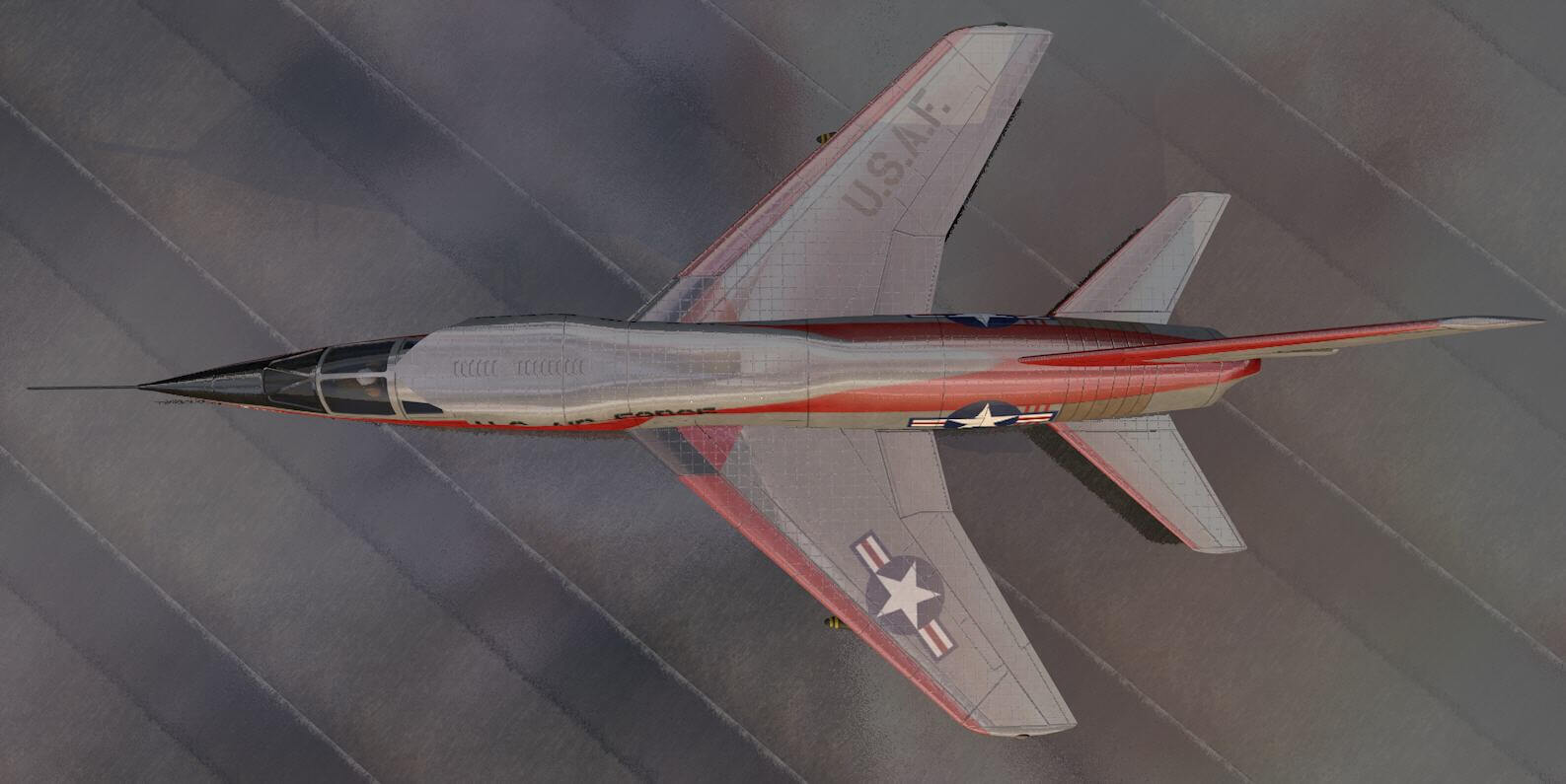 North American F-107A Ultra Sabre 3D Model by ChipBassChaos