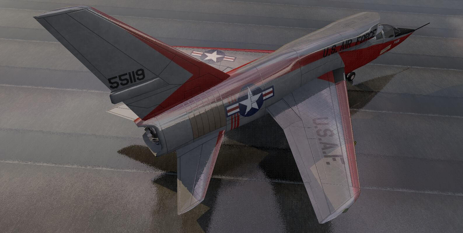 North American F-107A Ultra Sabre 3D Model by ChipBassChaos